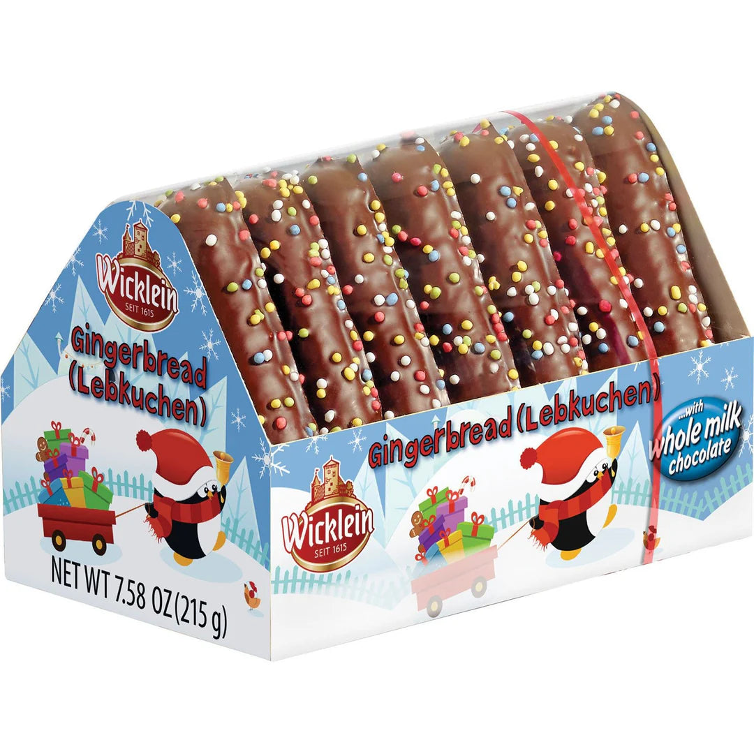 Wicklein Gingerbread Lebkuchen with Milk Chocolate 7.58oz Box| Summit Shope