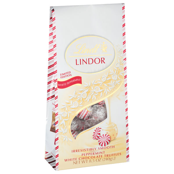 Lindt Lindor Irresistibly Peppermint White Chocolate Truffles 8.5oz Ba ...